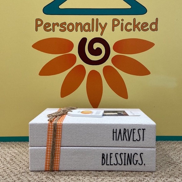 Rae Dunn | Accents | Rae Dunn Harvest Blessings Stacked Books | Poshmark